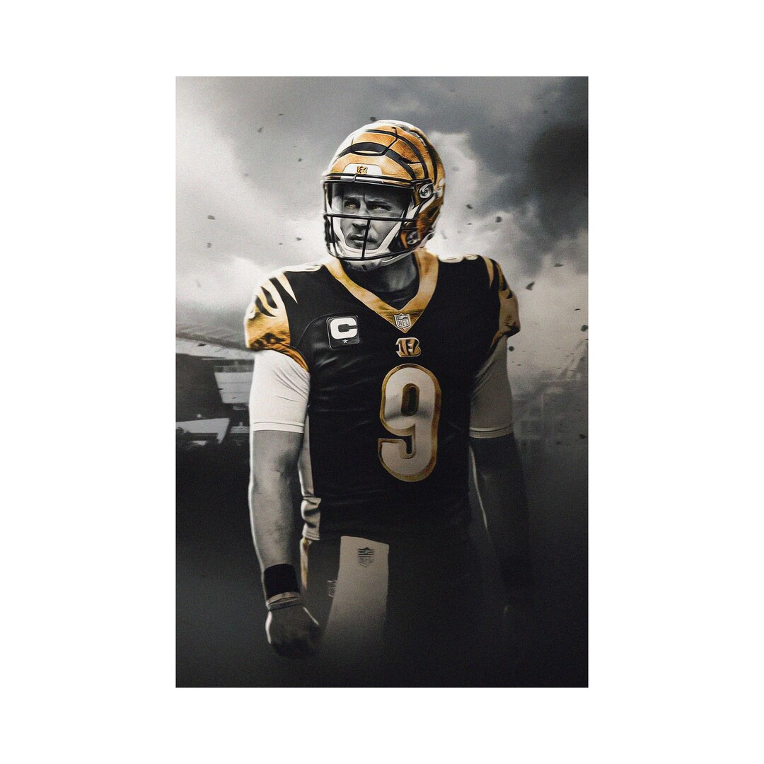 Joe Burrow NFL Football Poster Print Photo Wall Art Limited Super Bowl ...