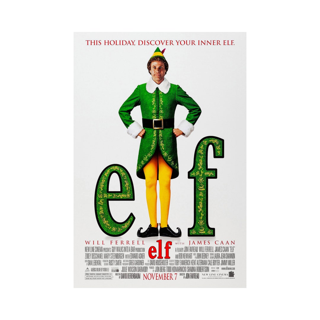 Elf Movie Poster Quality Glossy Print Photo Wall Art Christmas Will ...