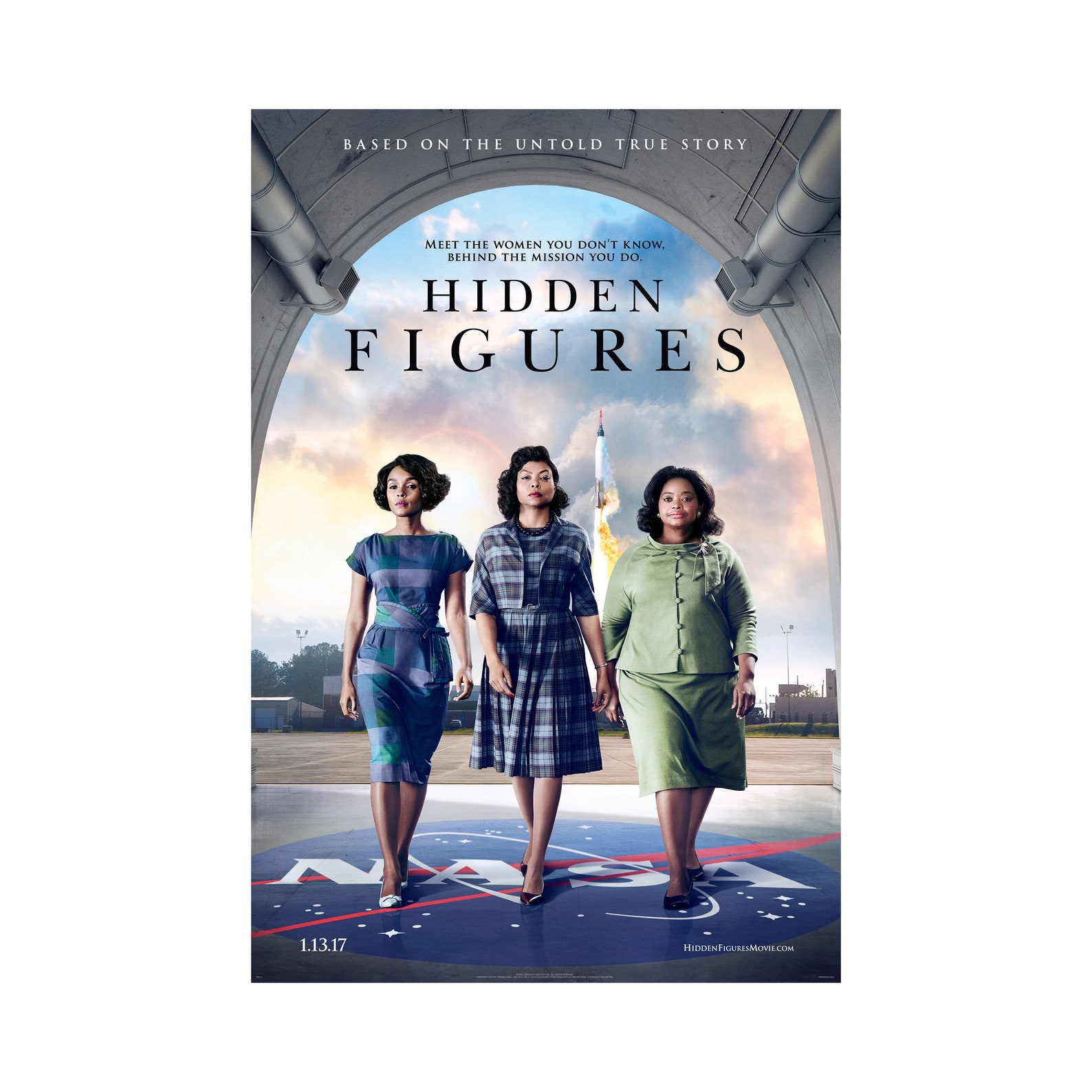 Hidden Figures Movie Poster High Quality Glossy Print Photo | Etsy