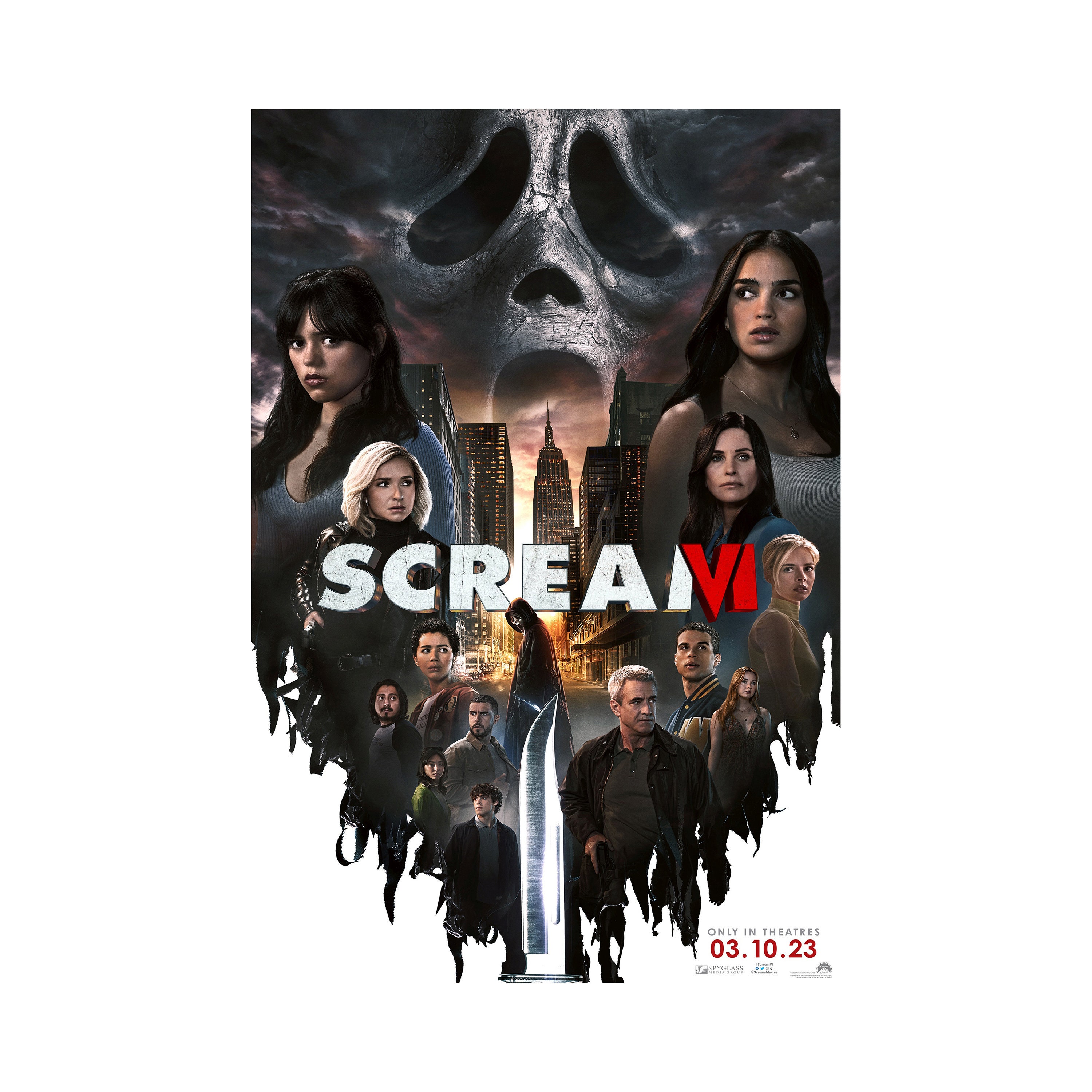 Scream 6 Movie Poster Quality Glossy Print Photo Wall Art sold by ...