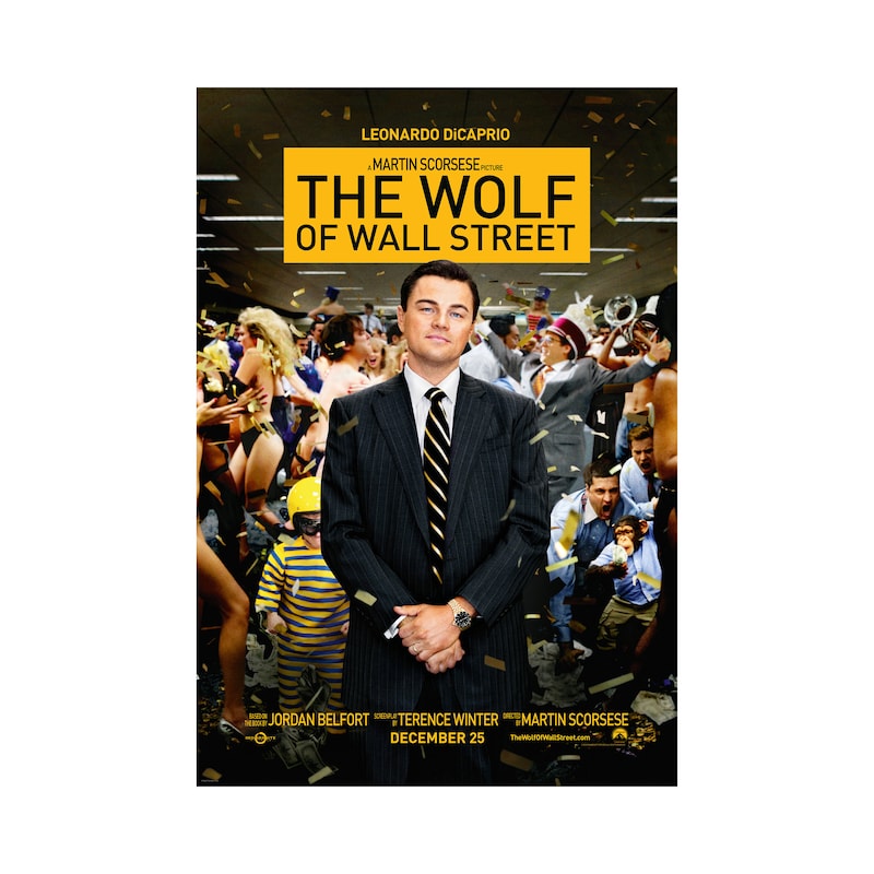 Wolf of Wall Street Poster - Etsy