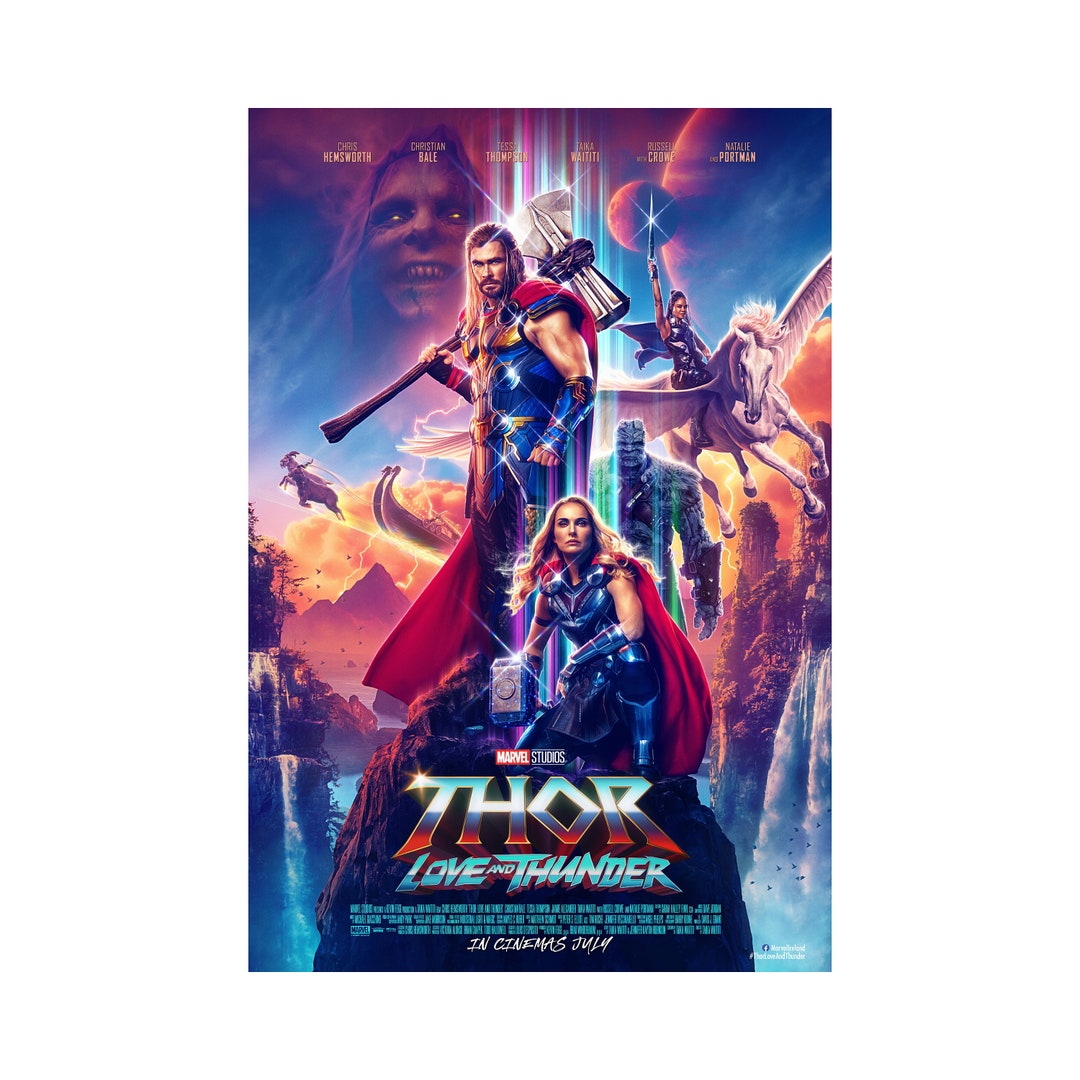 Thor Love and Thunder Movie Poster Quality Glossy Print Photo Art Chris ...