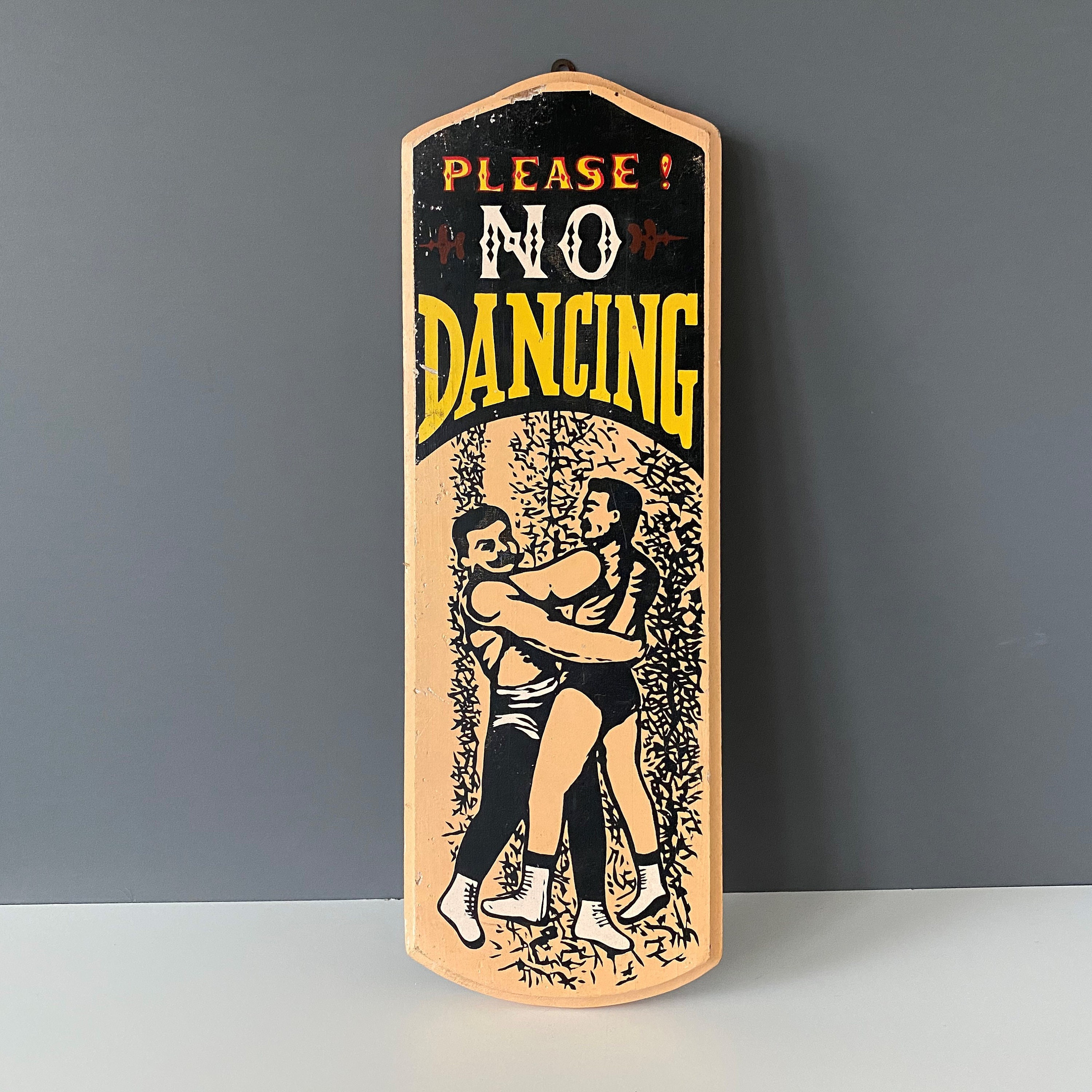 No Dancing Sign