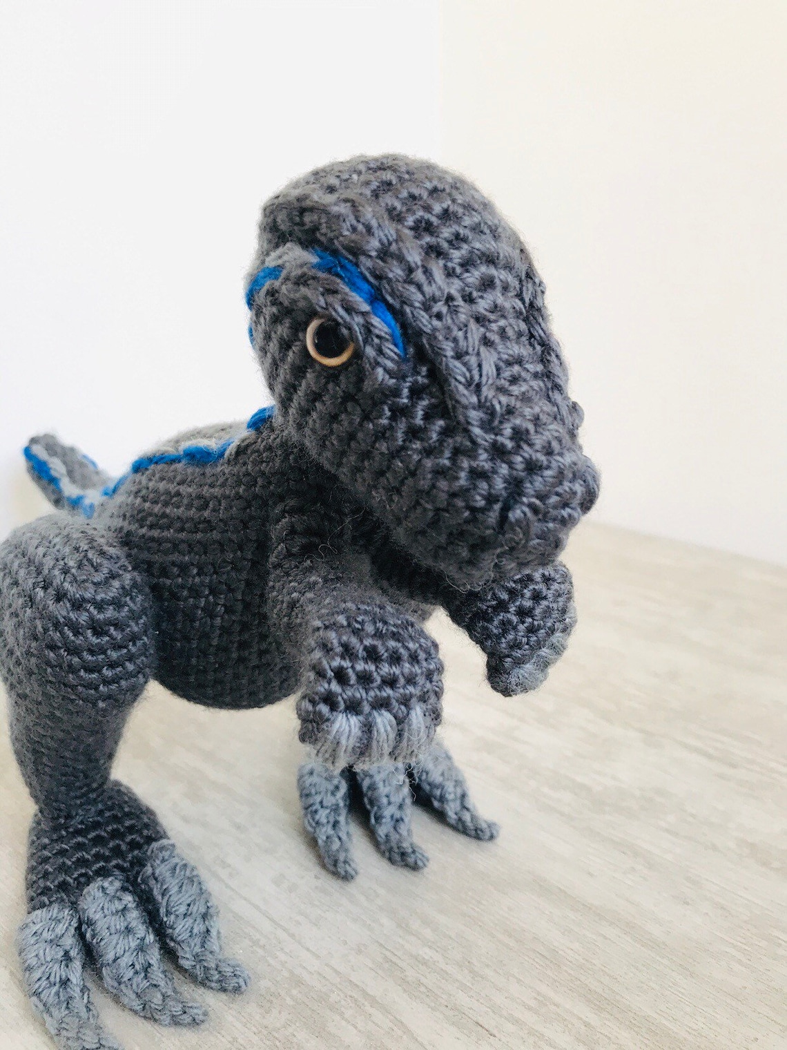 ENGLISH PATTERN Velociraptor Dinosaur | Etsy