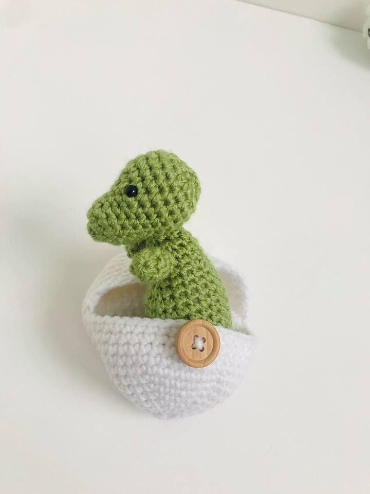 PATTERN Hatching Dinosaur T-rex egg | Etsy