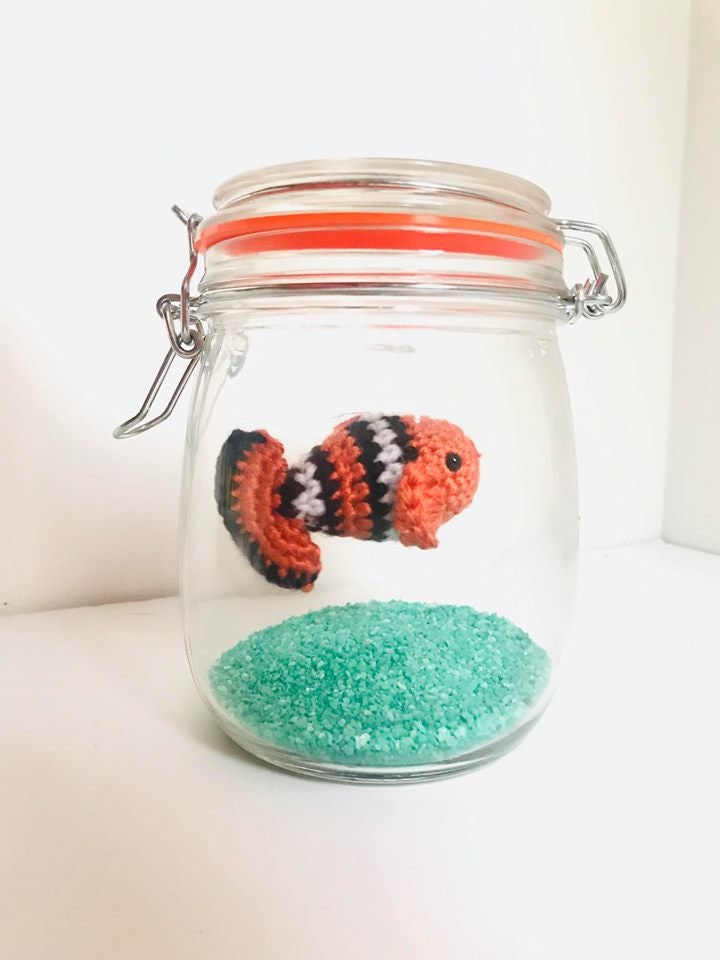 PATTERN Fish in jar crochet | Etsy