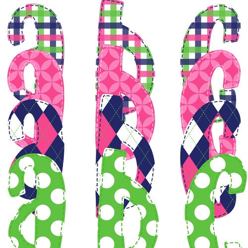 Watercolor PNG Flower Faux Applique Alphapack Alphabet Font | Etsy