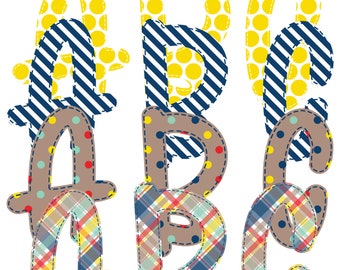 Watercolor PNG Flower Faux Applique Alphapack Alphabet Font | Etsy