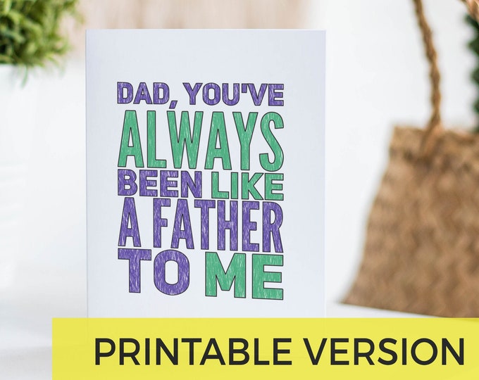 Printable Father's Day Card | Funny Printable Coloring Card for Dad ...