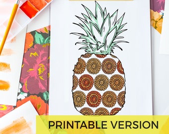 Pineapple Poster - Etsy