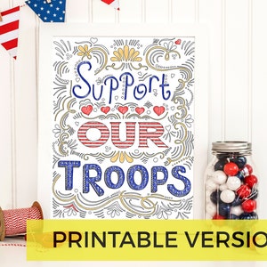 Support Our Troops Printable Coloring Page | Air Force | Official U.S ...