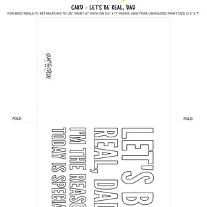 Printable Father's Day Card | Funny Printable Coloring Card for Dad ...