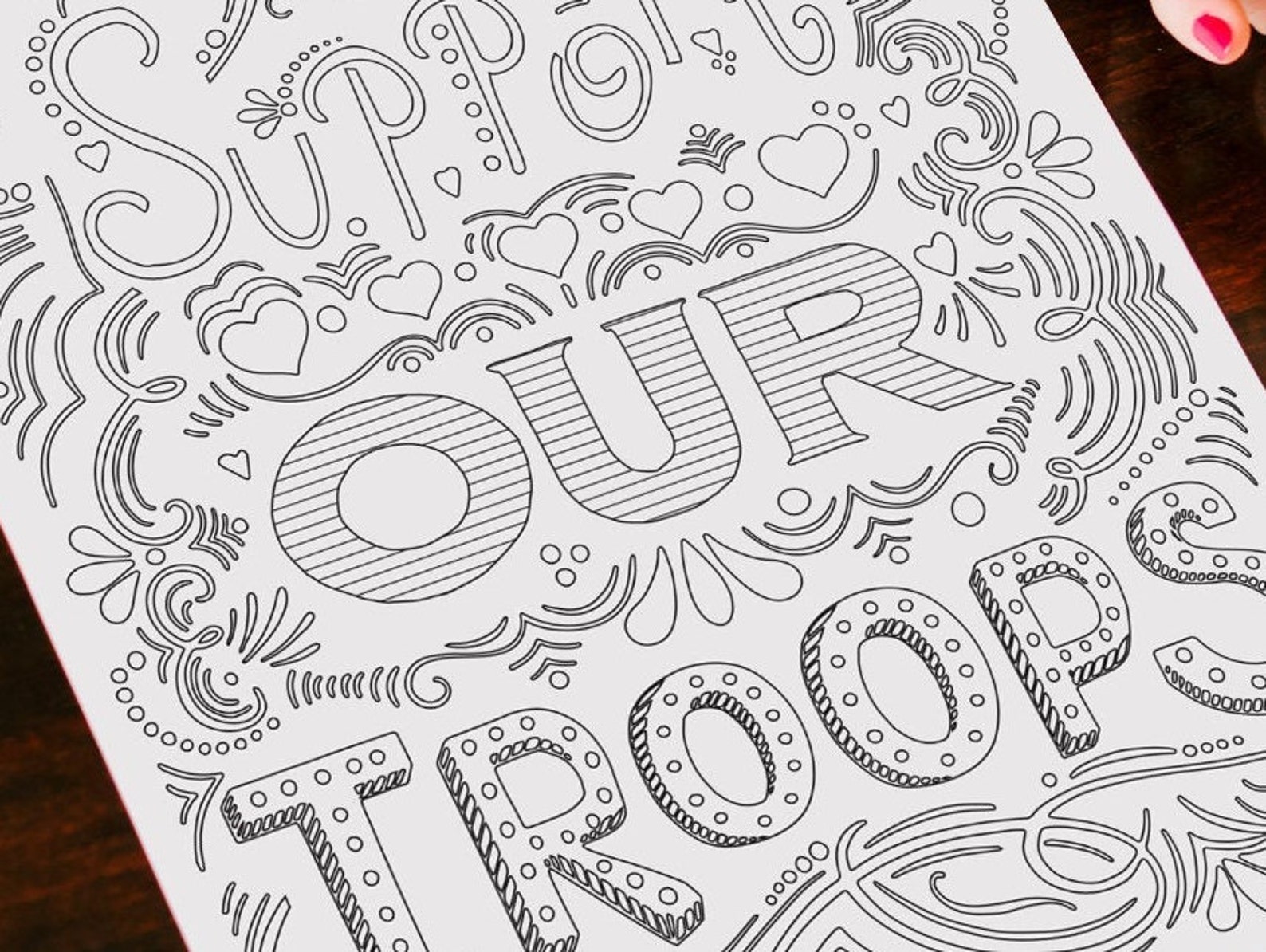 Support Our Troops Printable Coloring Page | Air Force | Official U.S ...