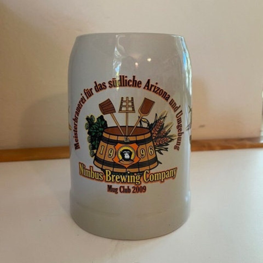 BEER MUG From AZ Nimbus Brewery With Cool Items Inside - Etsy