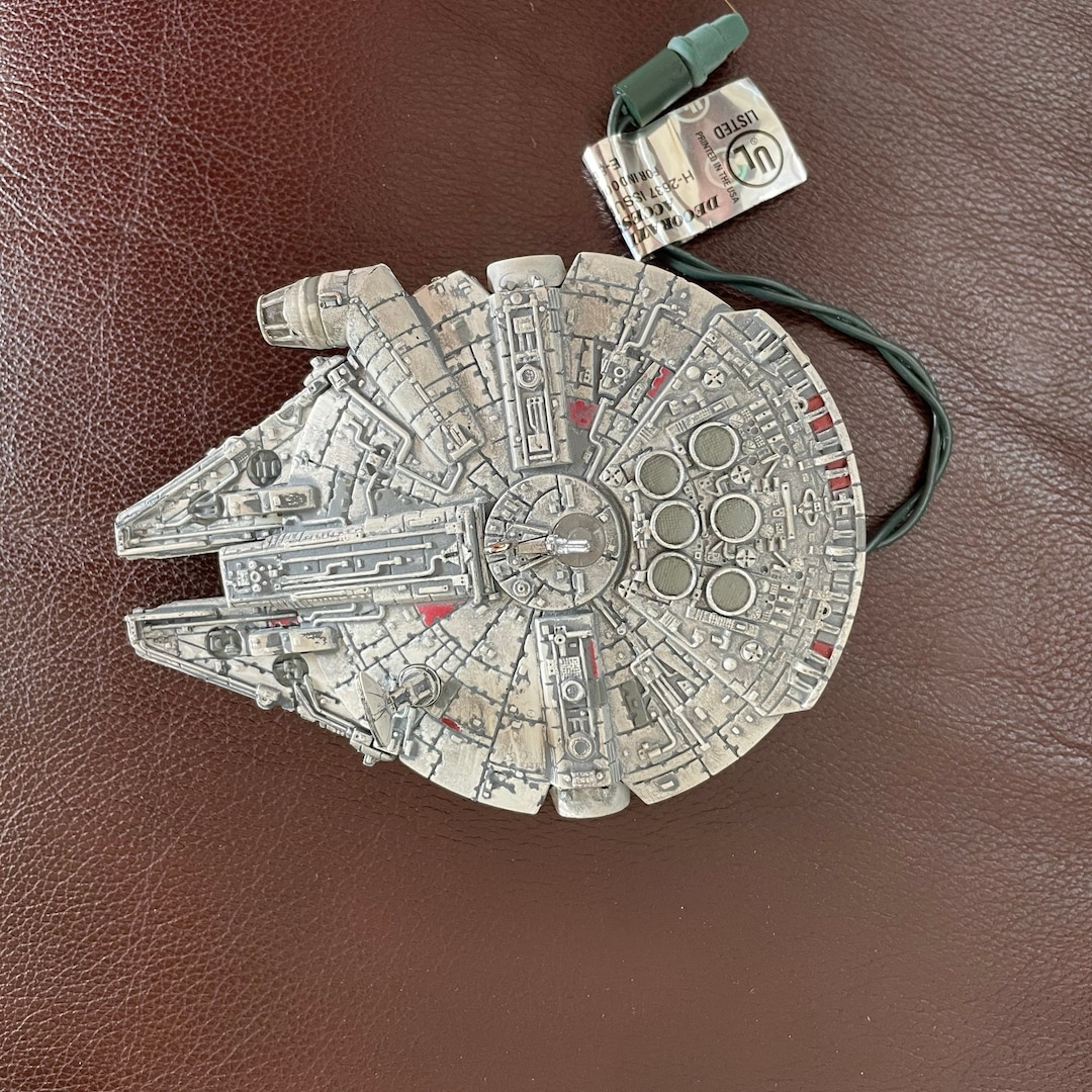 STAR WARS Millennium Falcon 1996 Magic Light Hallmark Ornament - Etsy