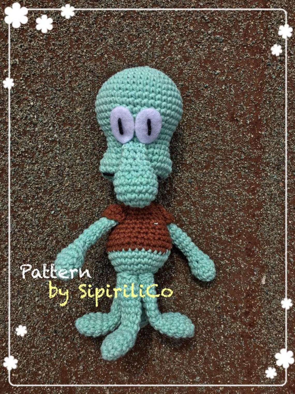 CROCHET PATTERN : Squidward Amigurumi - Etsy UK