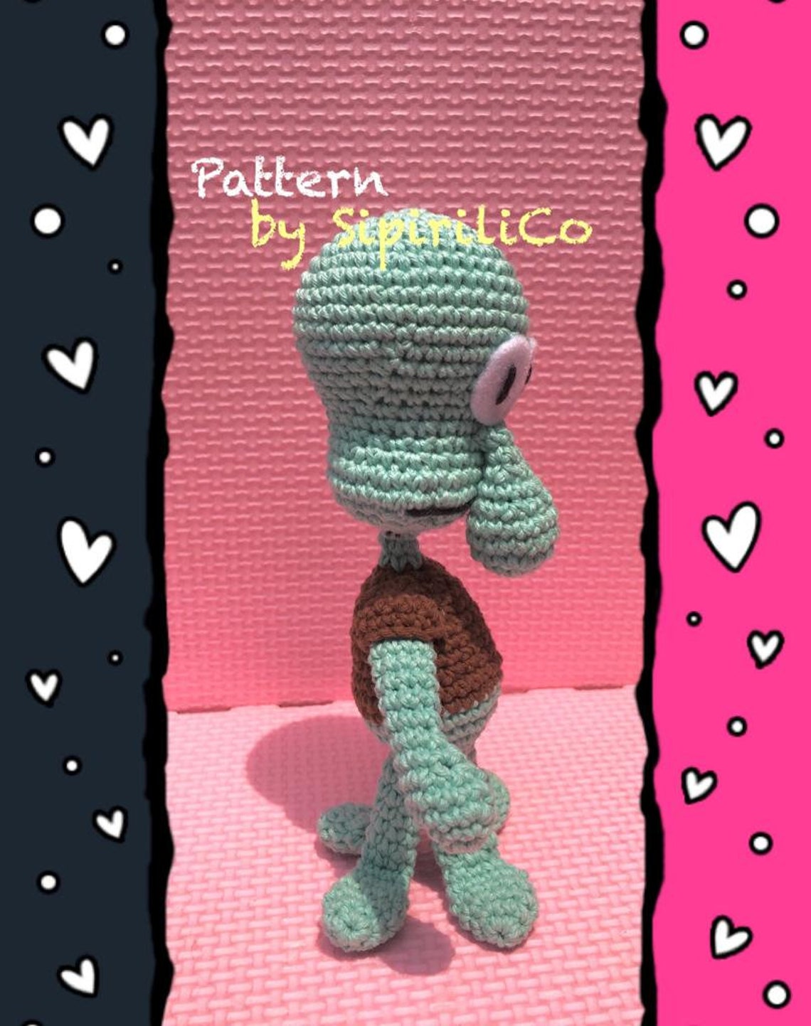 CROCHET PATTERN : Squidward Amigurumi - Etsy