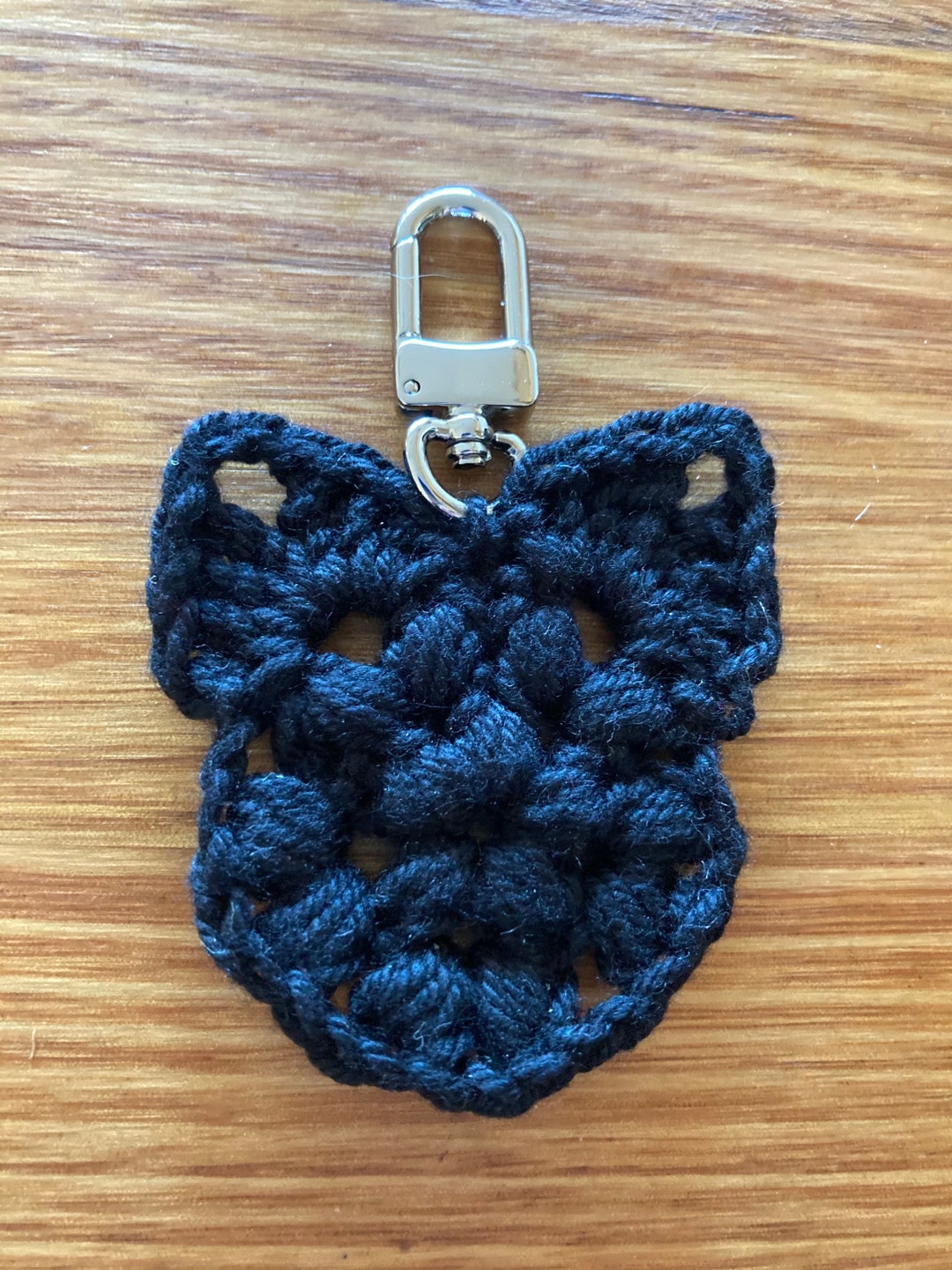 Crochet Cat Key Ring Chain - Etsy