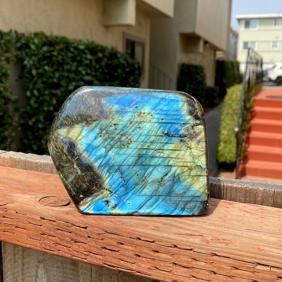 4.7 Flashy Blue Double Flash Rainbow Labradorite | Etsy