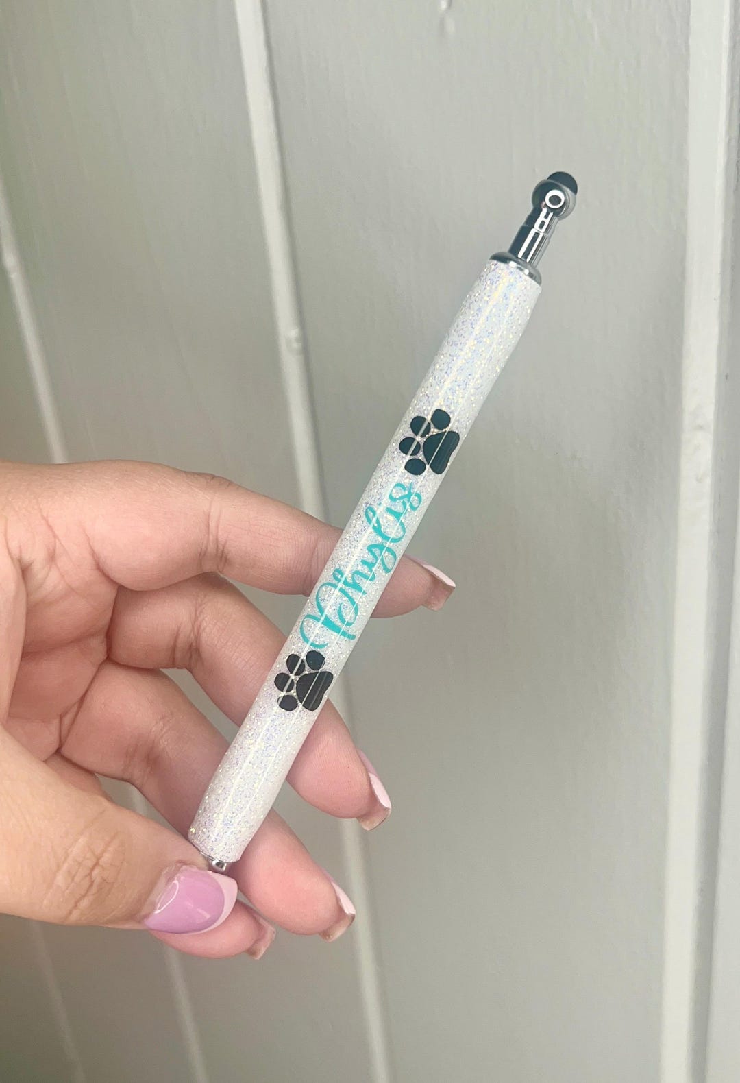 Vet Paw Print | Personalized Pen | Epoxy Glitter Pen | PAW PRINT Pen ...