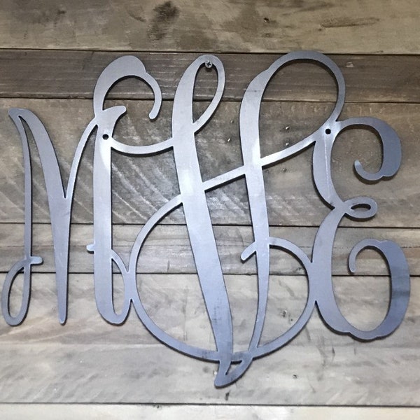 Metal Monogram - Etsy