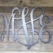Custom Metal Monogram Sign - Etsy