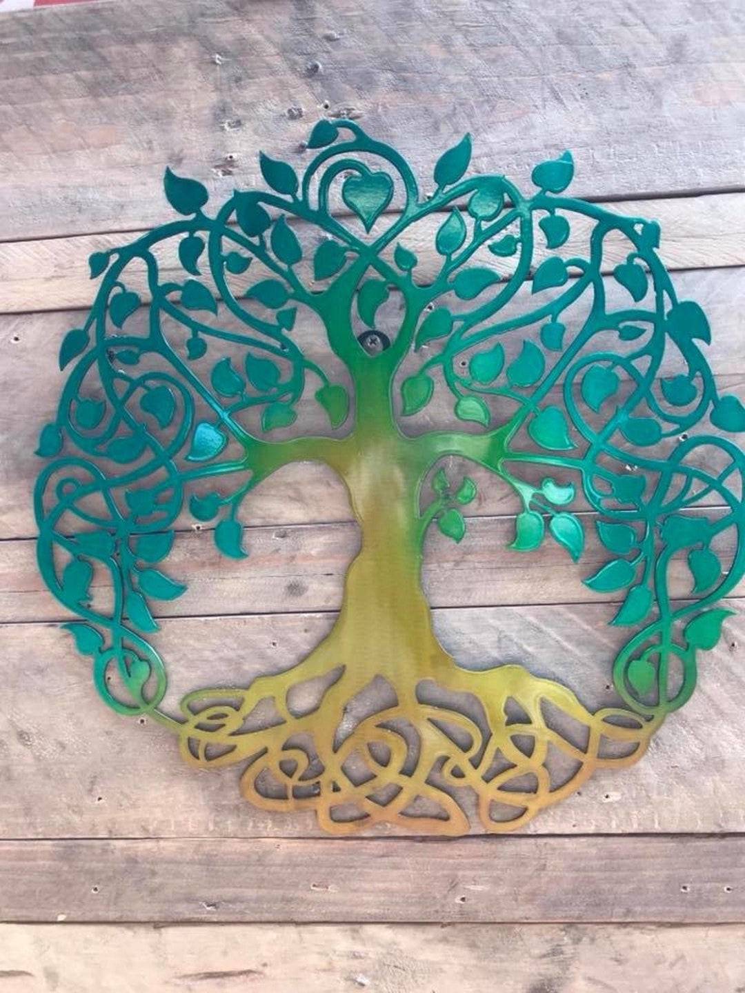 Multi-color Metal Tree of Life - Etsy