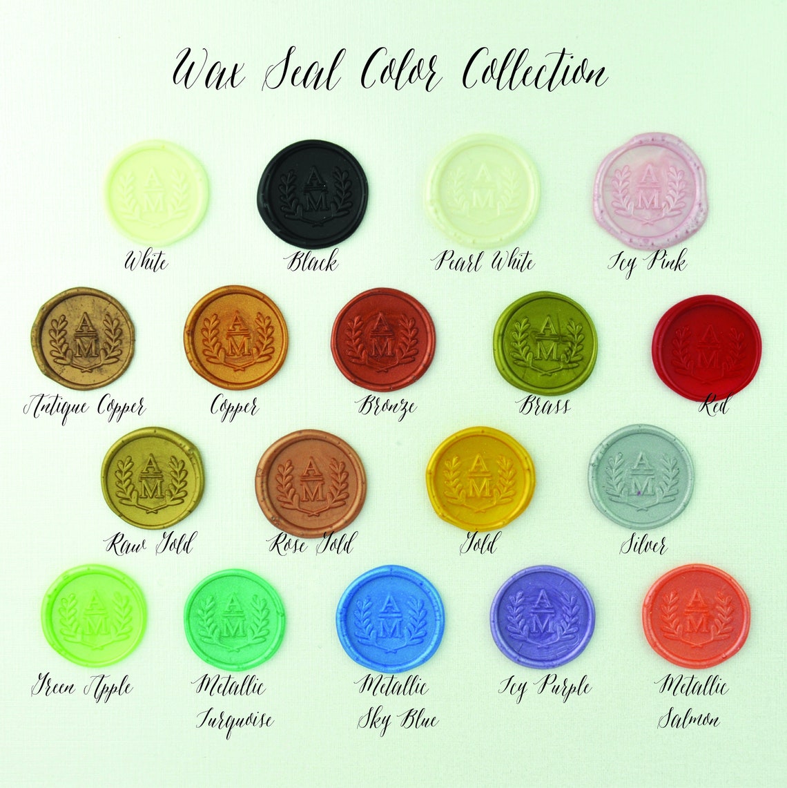 Self Adhesive Wax Seals / Custom Wax Seal / Wedding Invitation | Etsy