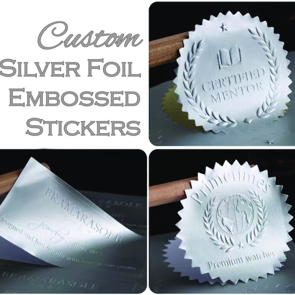 Raised Metallic Stickers - Etsy