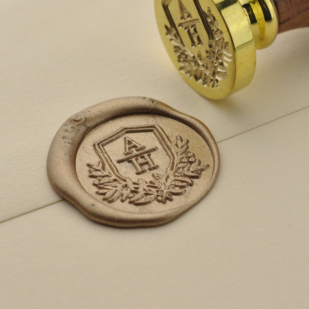 Personalized Initials Wax Seal Stamp Custom Wedding Initials - Etsy