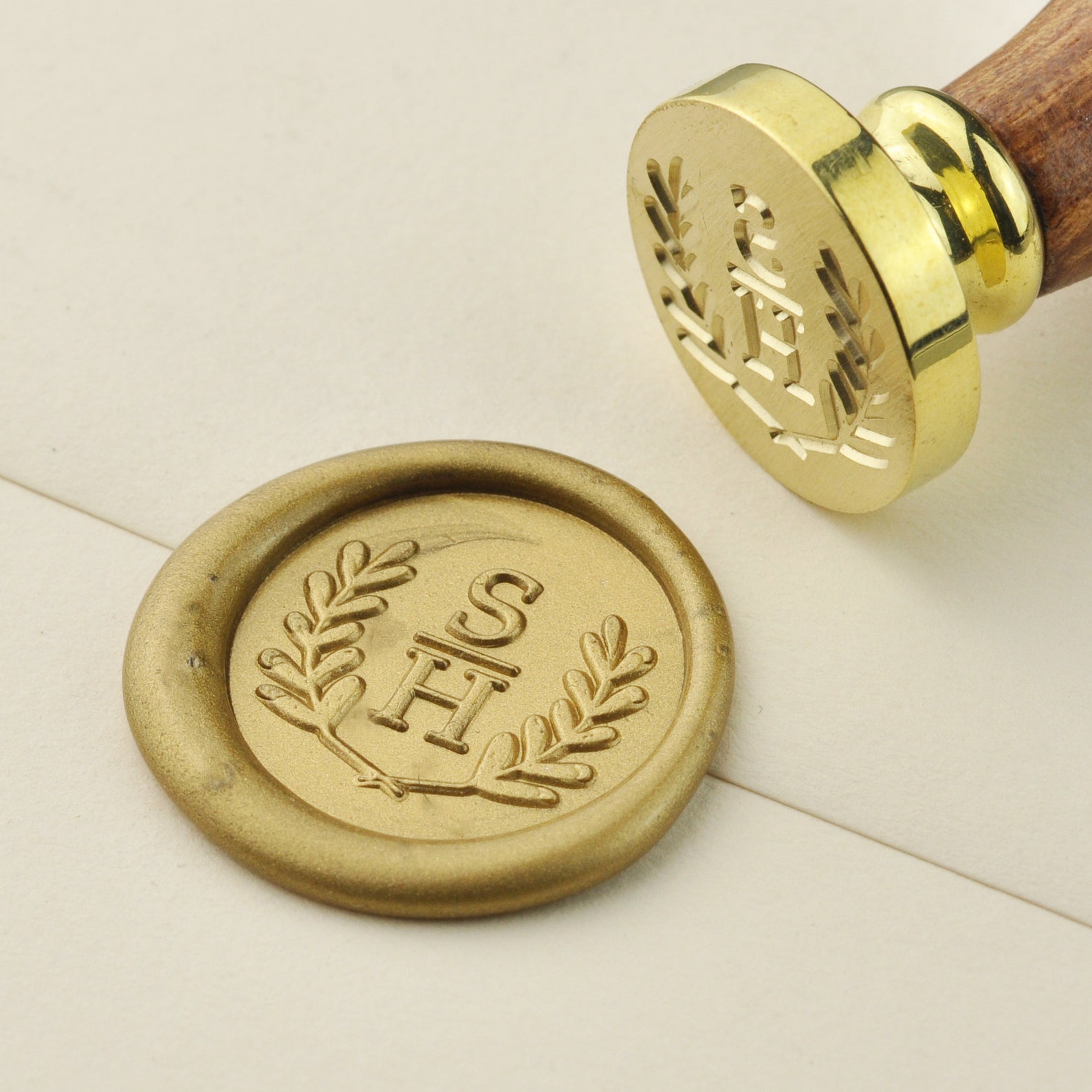Personalized Initials Wax Seal Stamp Custom Wedding Initials - Etsy