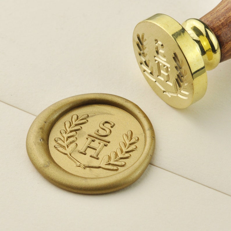 Personalized Initials Wax Seal Stamp Custom Wedding Initials - Etsy