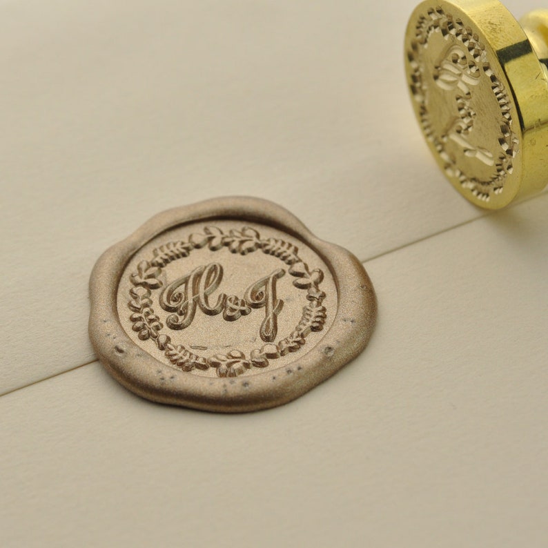 Personalized Initials Wax Seal Stamp Custom Wedding Initials - Etsy