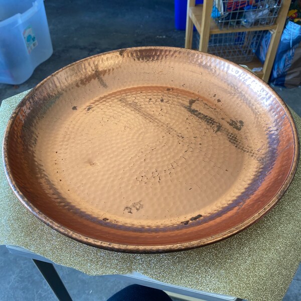 Large Copper Tray - Etsy