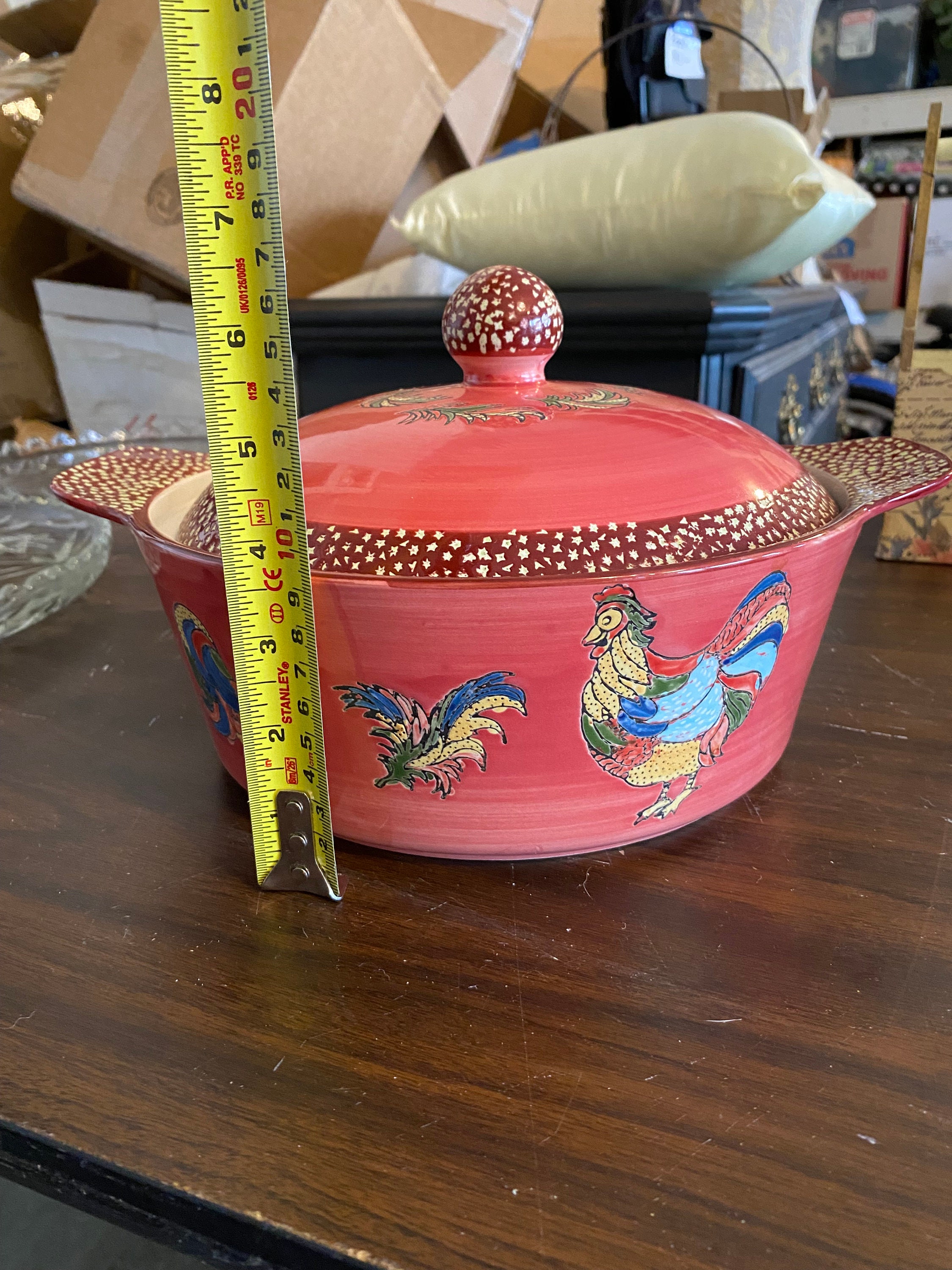 Vintage Blue Jean Chef 2.5 Quart Red Casserole Dish - Etsy