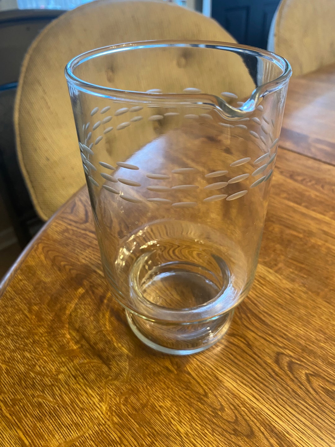 Vintage Heritage by Princess House Crystal Glass Cocktail Mixer 1980s ...