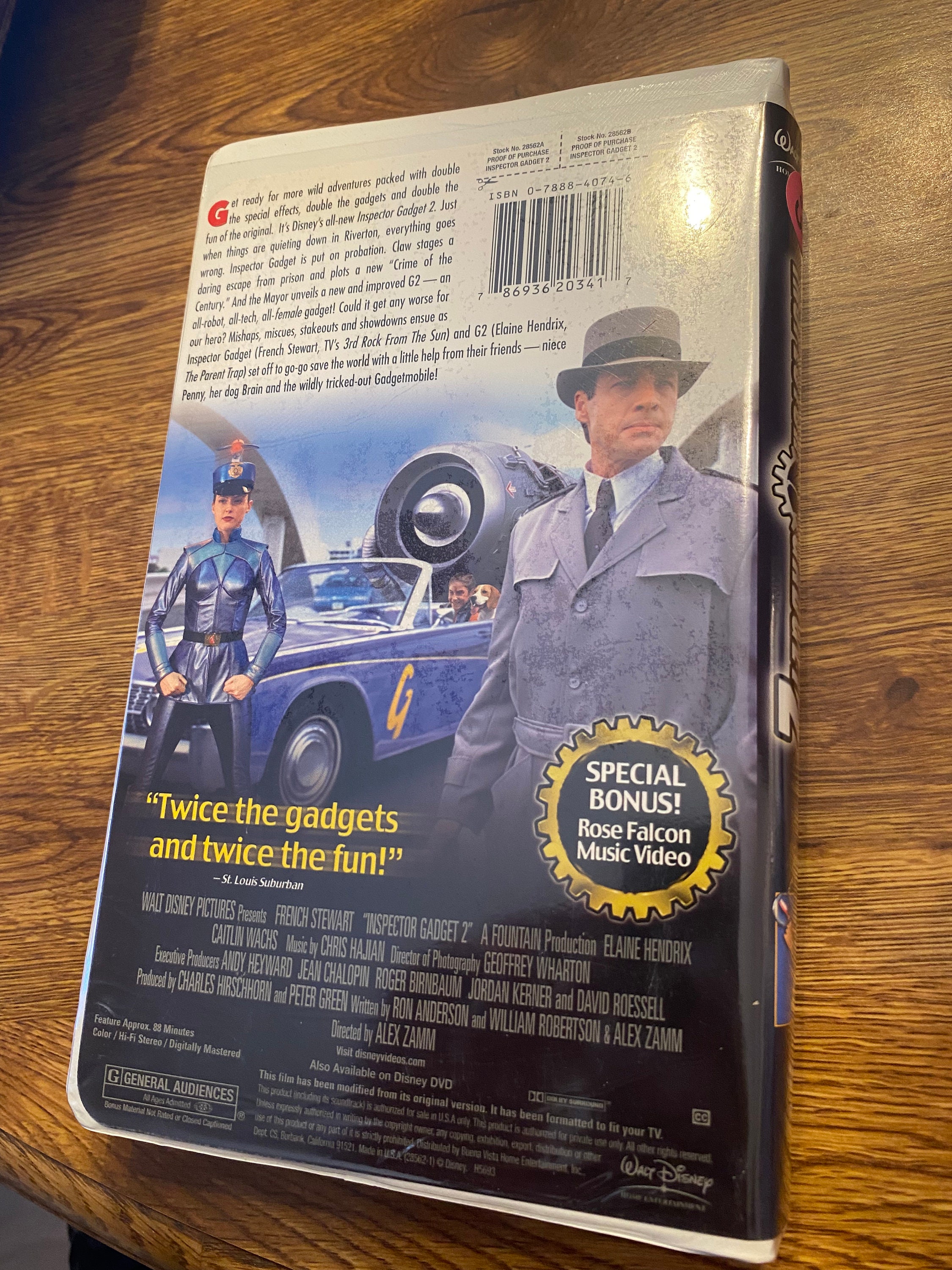 Vintage Disney Inspector Gadget 2 VHS Collectible - Etsy
