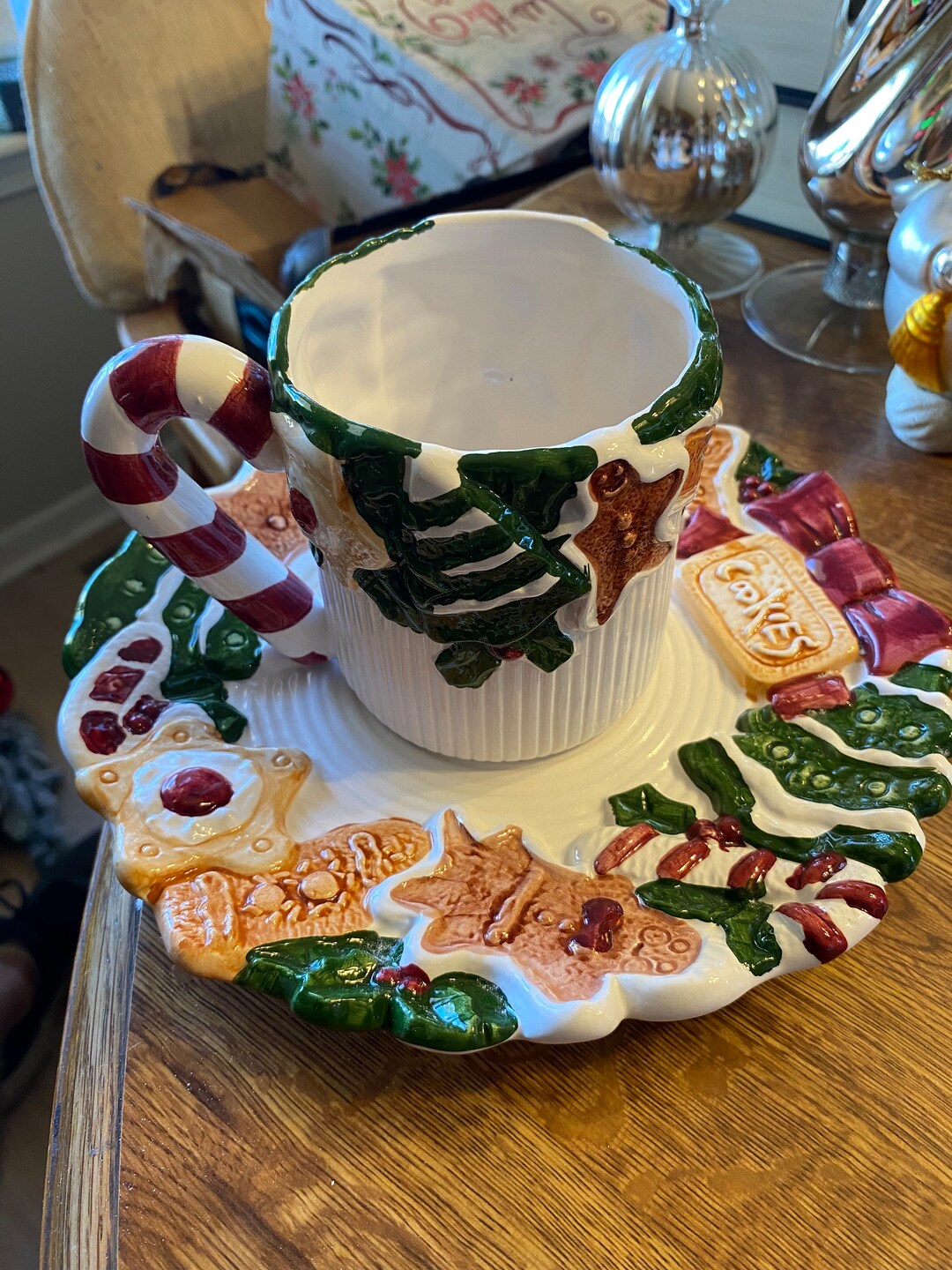 Vintage FWC the Cooks Bazaar Christmas Mug and Plate Set - Etsy