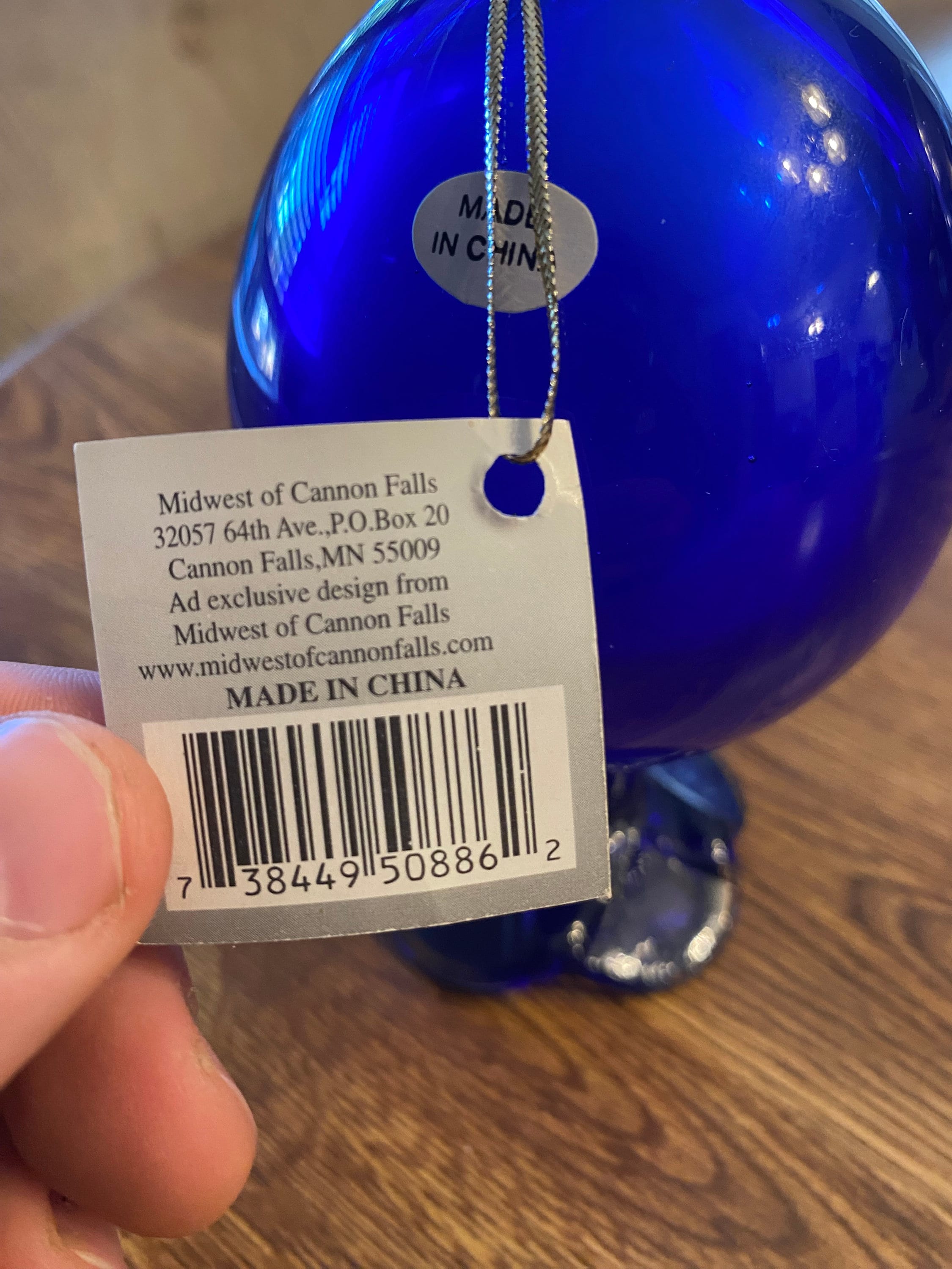 Seasons of Canon Falls Cobalt Cobalt Glass Ornament Hummingbird Feeder ...