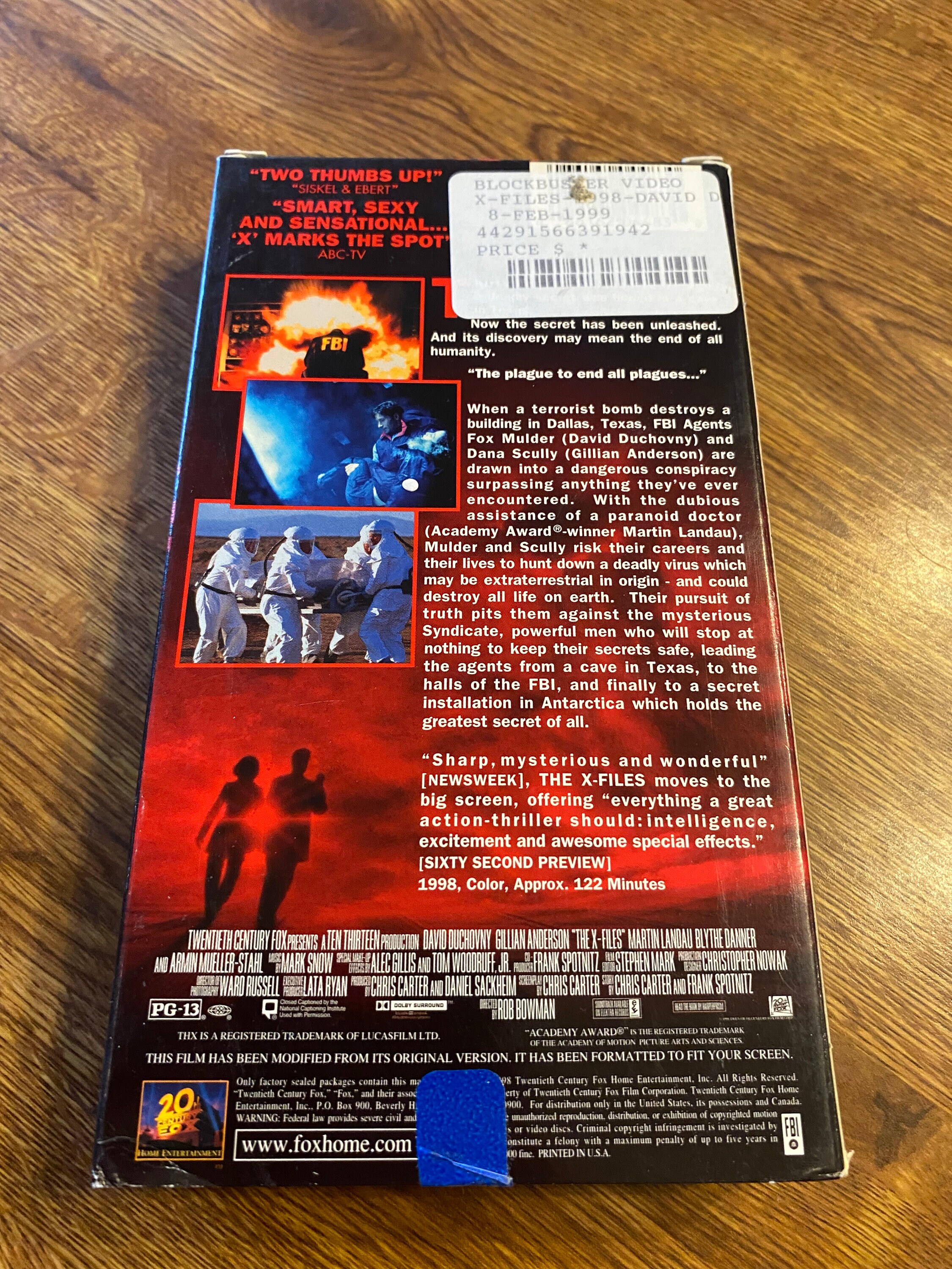 Vintage the X Files VHS Collectible Sci-fi Movie - Etsy