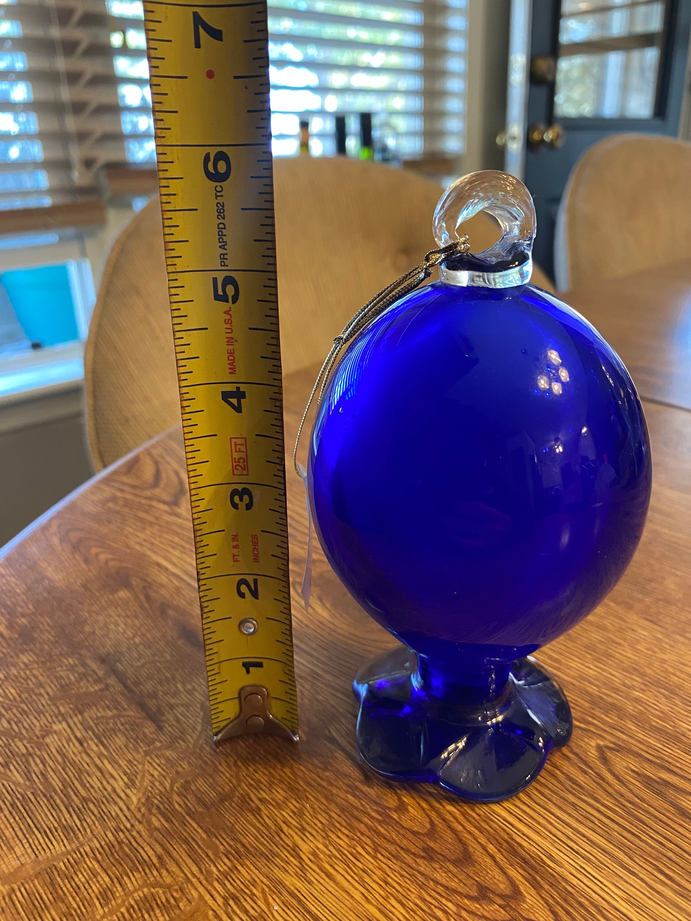 Seasons of Canon Falls Cobalt Cobalt Glass Ornament Hummingbird Feeder ...