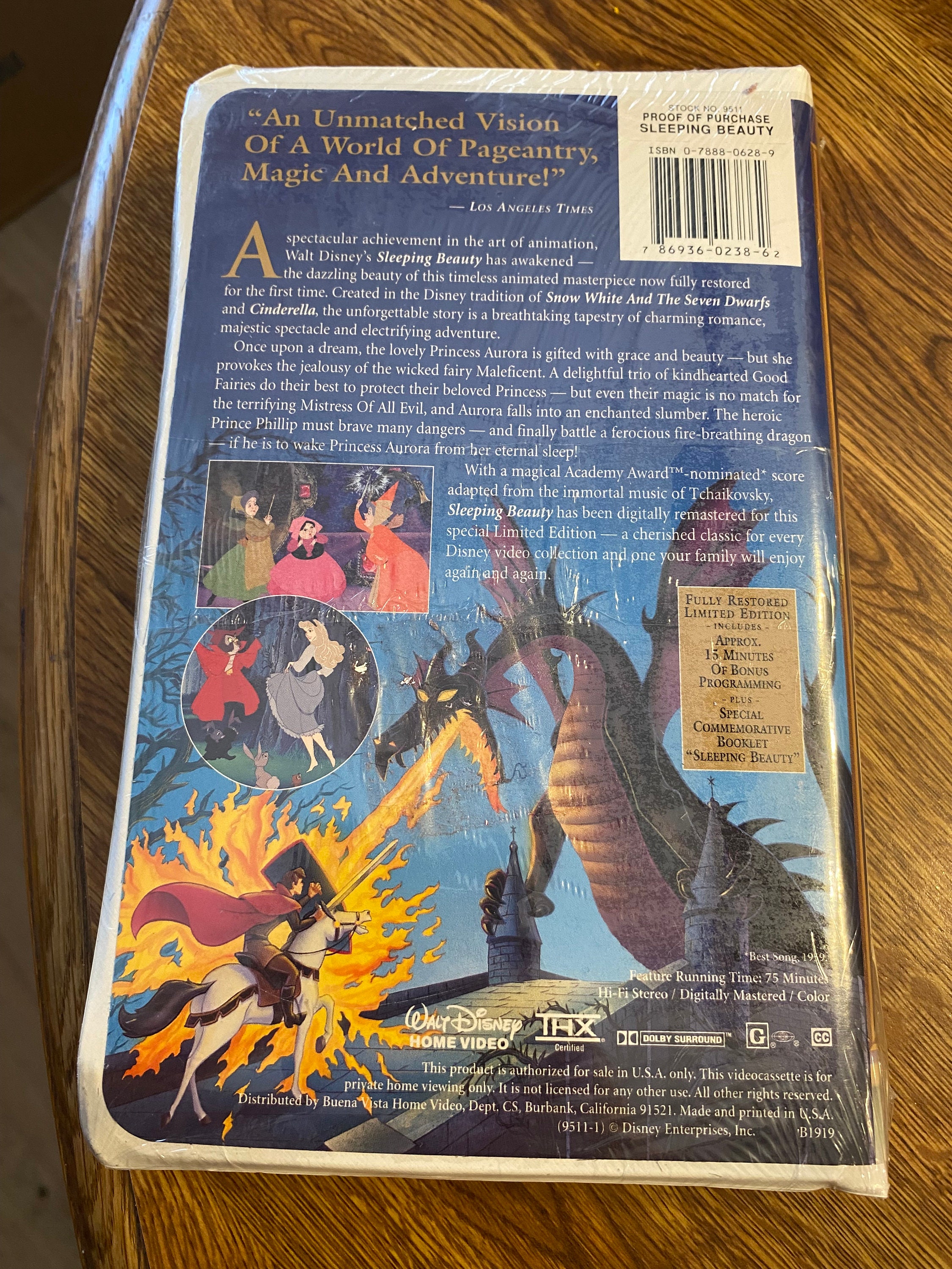 Rare Vintage Walt Disneys Masterpiece Collection Sleeping Beauty ...