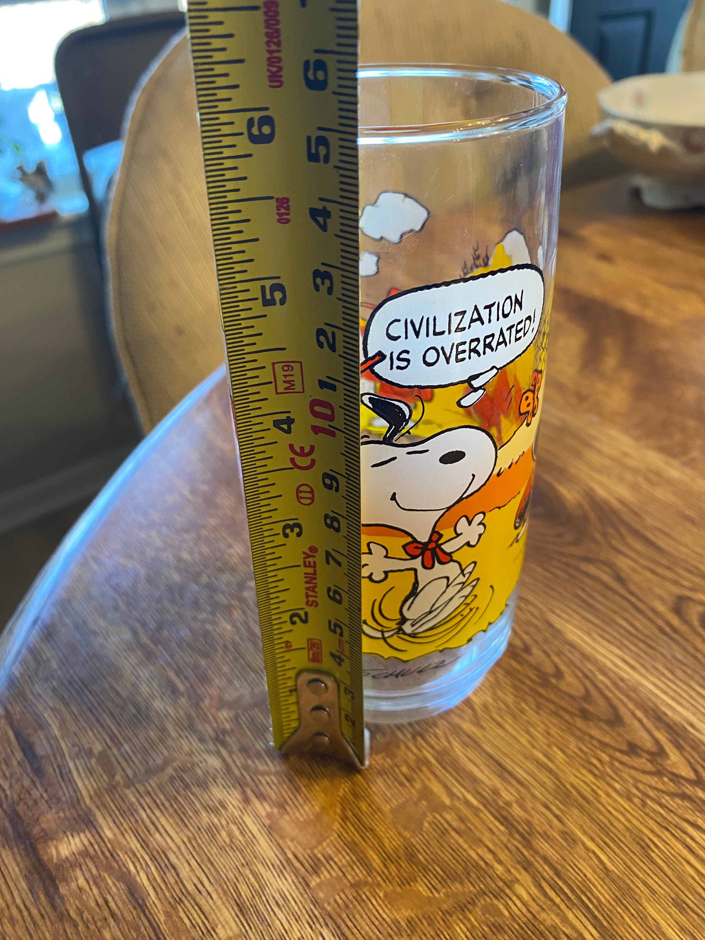 Vintage 1980s Mcdonalds Camp Snoopy Collection Collectible Glass civilization is Overrated - Etsy