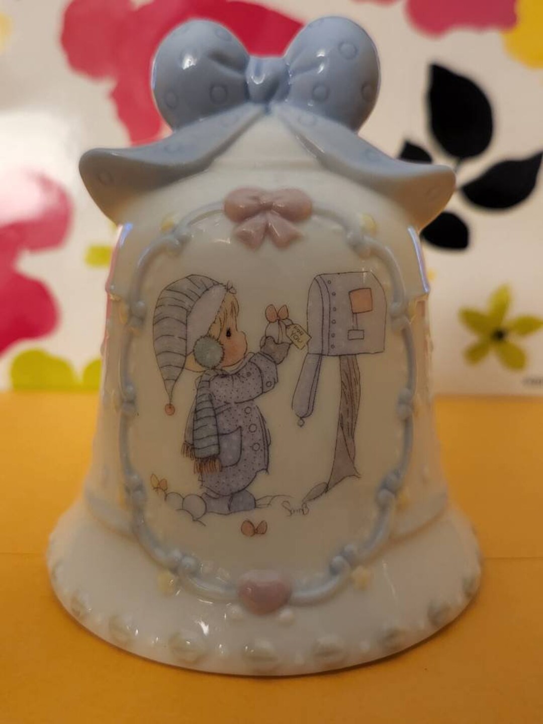 RARE 1985 Enesco Precious Moments Bell I'm Sending You A Special Gift ...