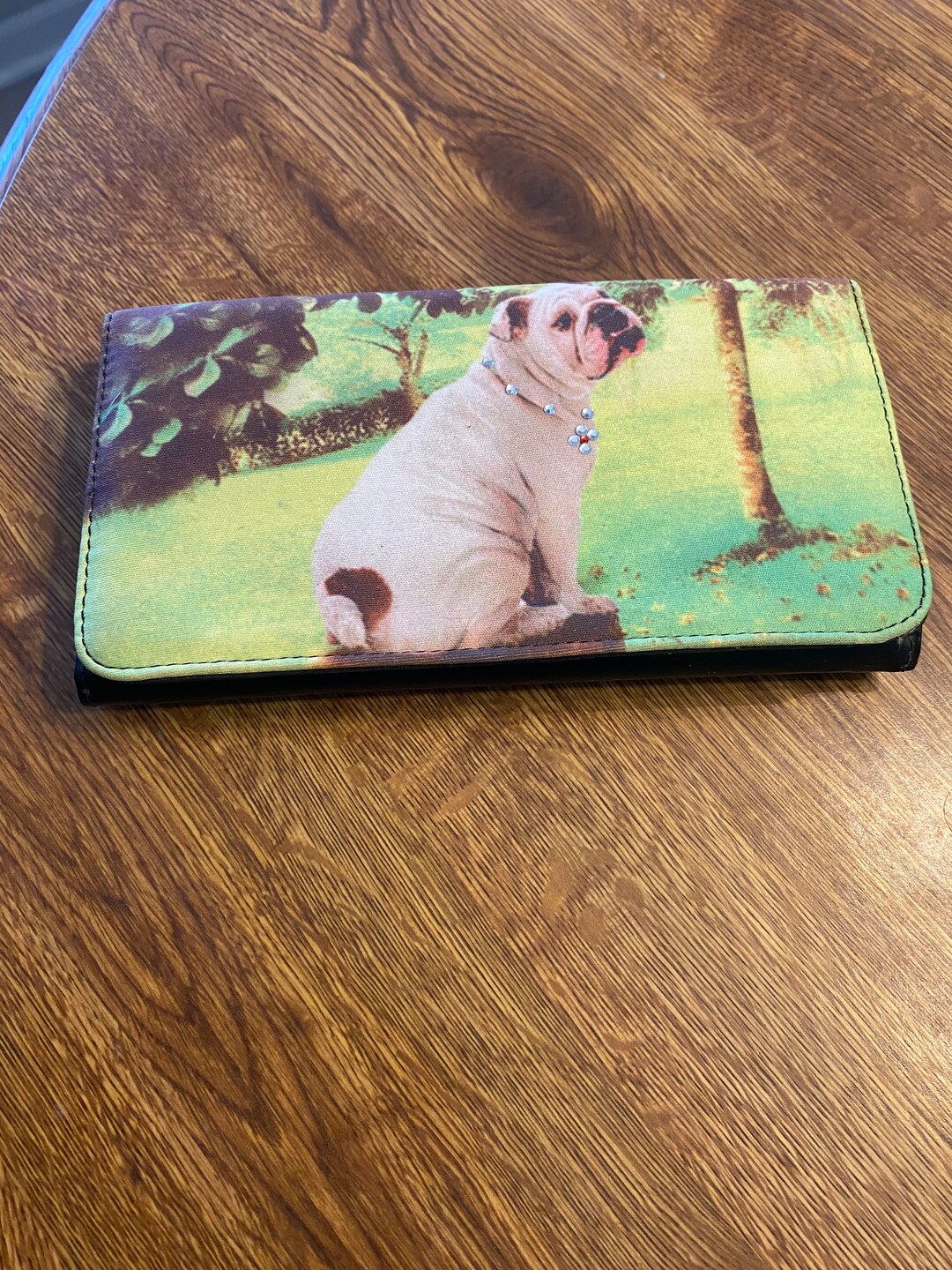 Bulldog Themed Ladies Foldable Leather Wallet - Etsy