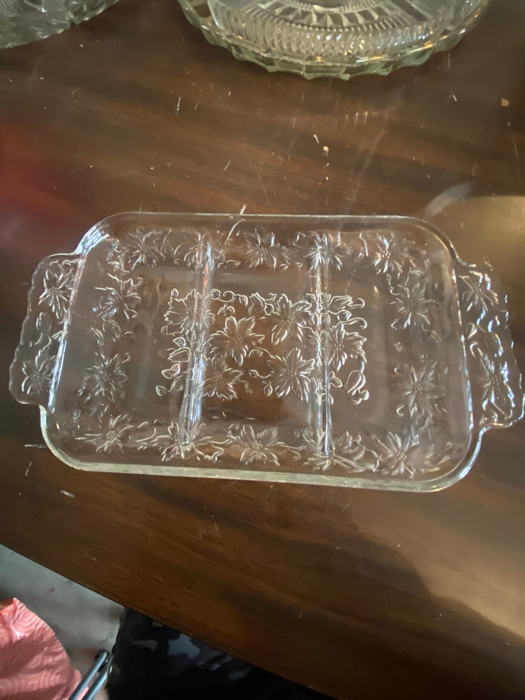 Vintage Princess House Glass Relish Dish - Etsy