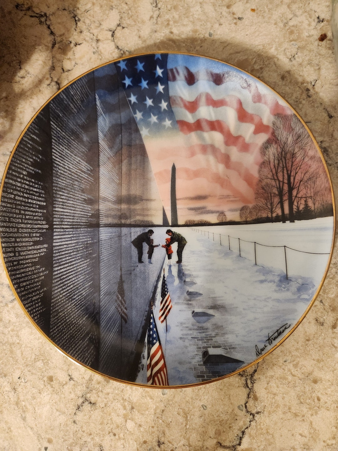 Remember Them Always Vietnam Memorial Plate - Etsy