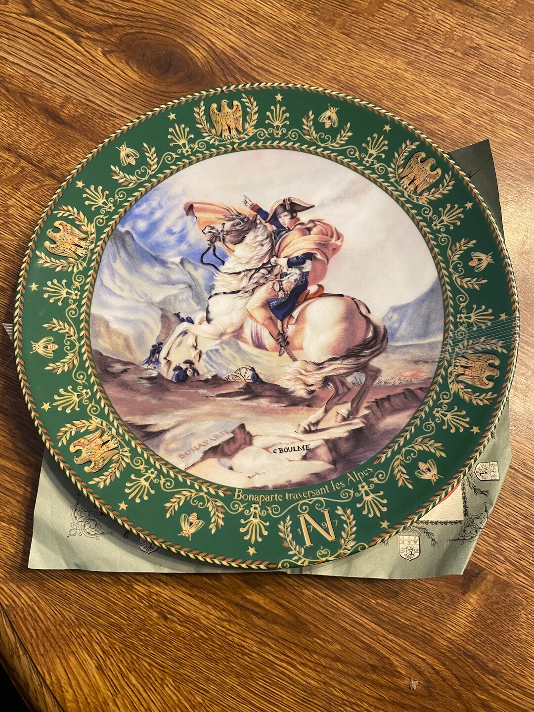 Vintage French Limoges "napoleon Crossing the Alpes" Limited Edition ...
