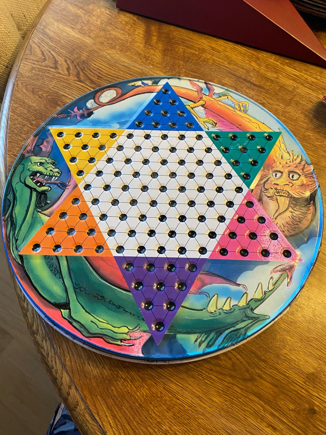 Vintage Chinese Checkers and Checkers Board Game - Etsy