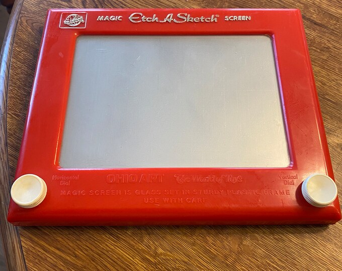 Vintage Magic Etch A Sketch Screen Ohio Art the World of Toys ...